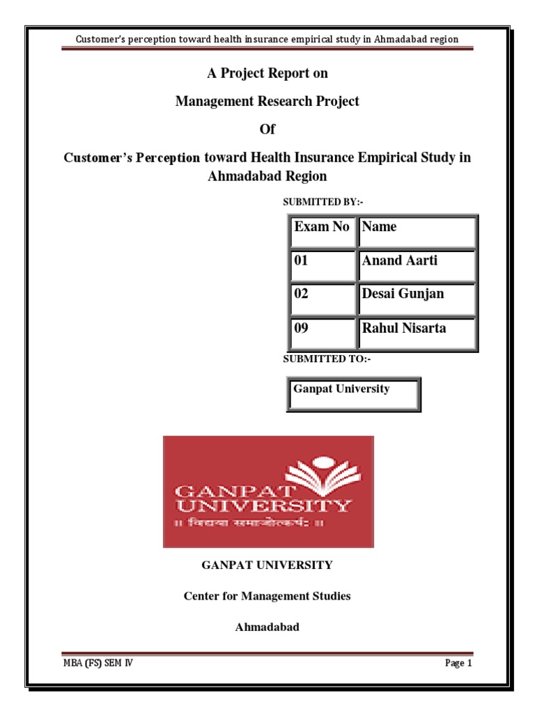 Final MRP Project | PDF | Service Industries | Insurance