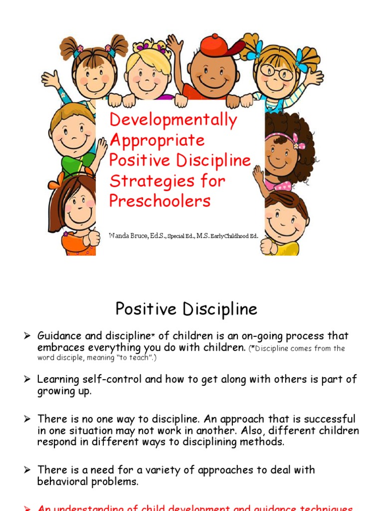 Preschool Positive Discipline Tips | PDF | Psychological Concepts ...