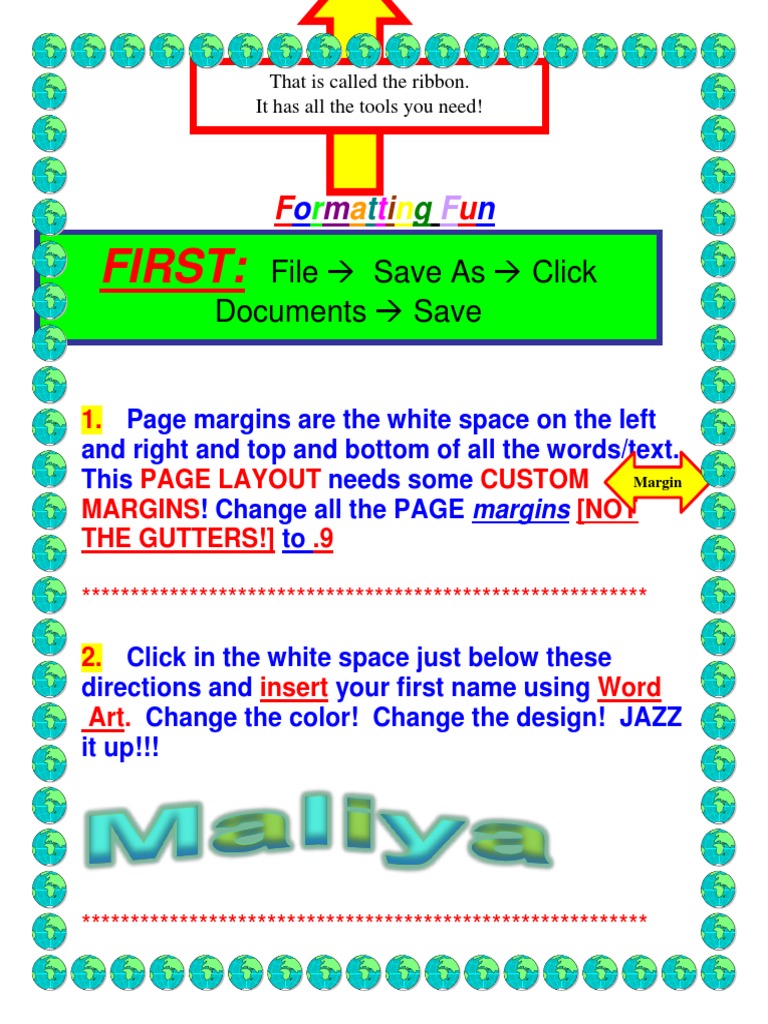 First:: File Save As Click Documents Save | PDF | Graphic Design | Text