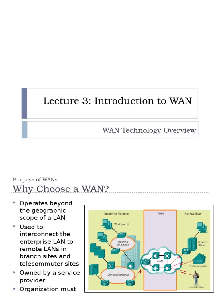 Lecture 3: Introduction To WAN | PDF | Internet Service Provider ...