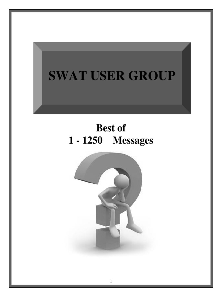 Swat User Group Questions PDF | PDF | Sensitivity Analysis | Precipitation