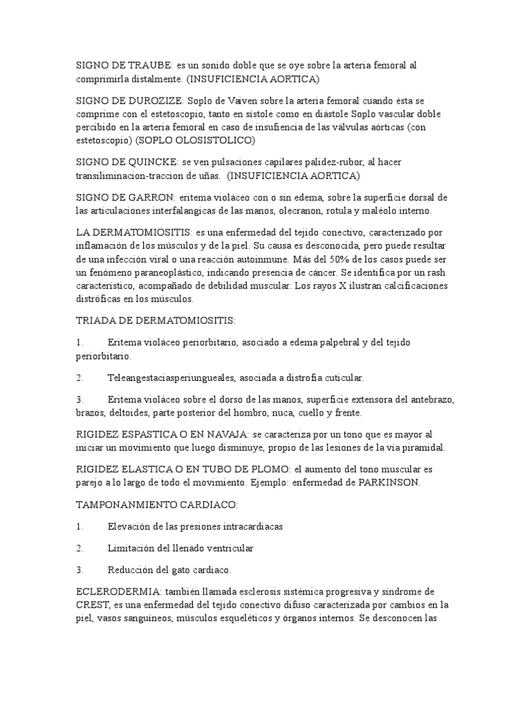 Signo de Traube | PDF | Especialidades Medicas | Enfermedades y trastornos