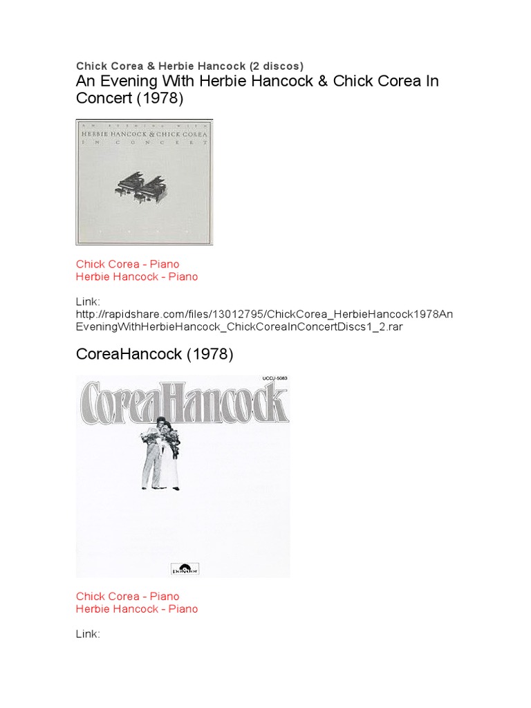 Chick Corea | PDF | Musical Groups | American Music People