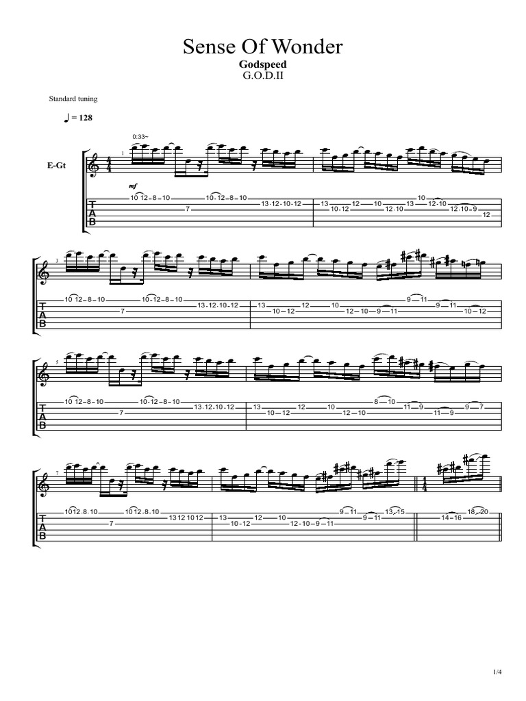 01 Sense of Wonder | PDF