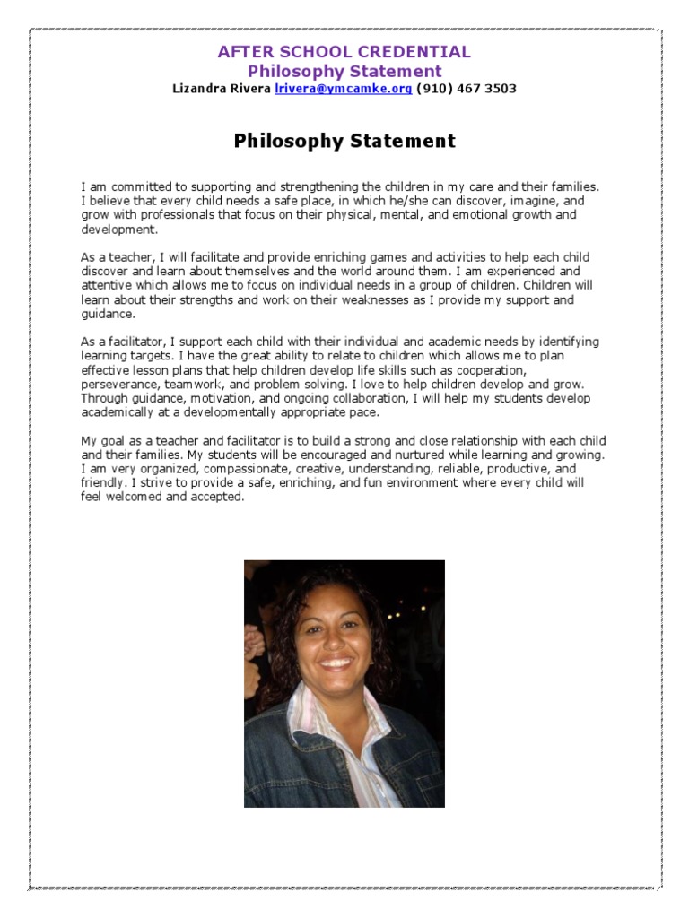 1 3 - Personal Philosophy Statement | PDF