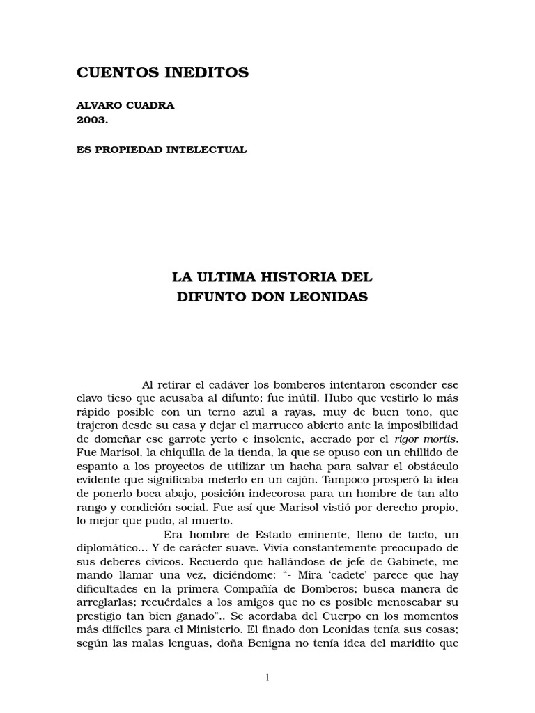 Cuentos Ineditos | PDF | café | Sombra