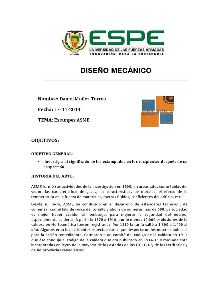 Estampas Codigo Asme | PDF | Tecnología energética | Ingeniería