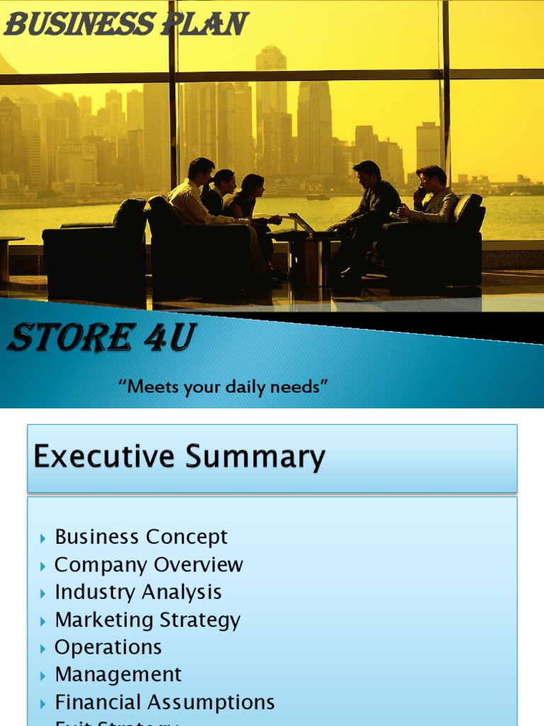 Retail Store Business Plan Overview | PDF | Point Of Sale | Retail