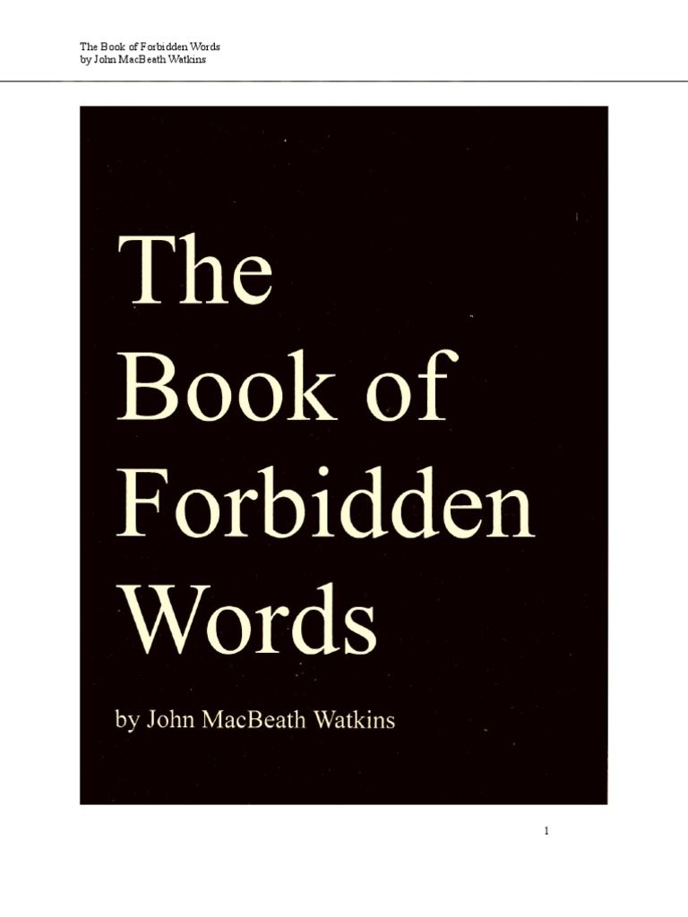 The Book of Forbidden Words | Books | Mind