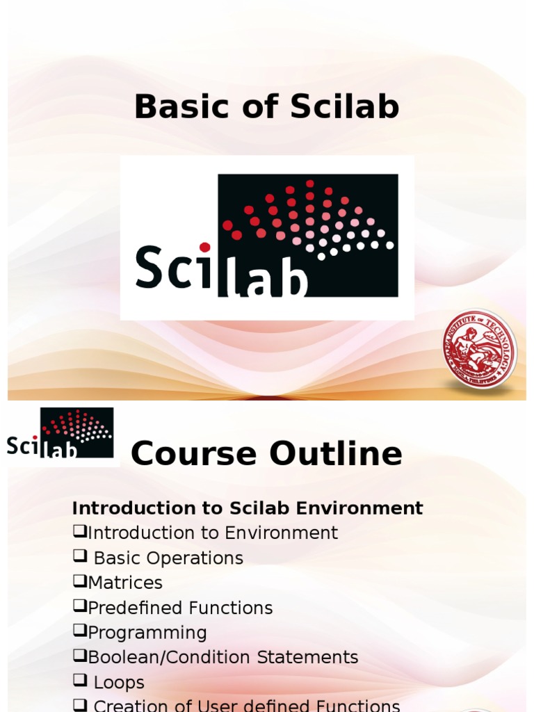 Scilab Part I | PDF | Polynomial | Matrix (Mathematics)