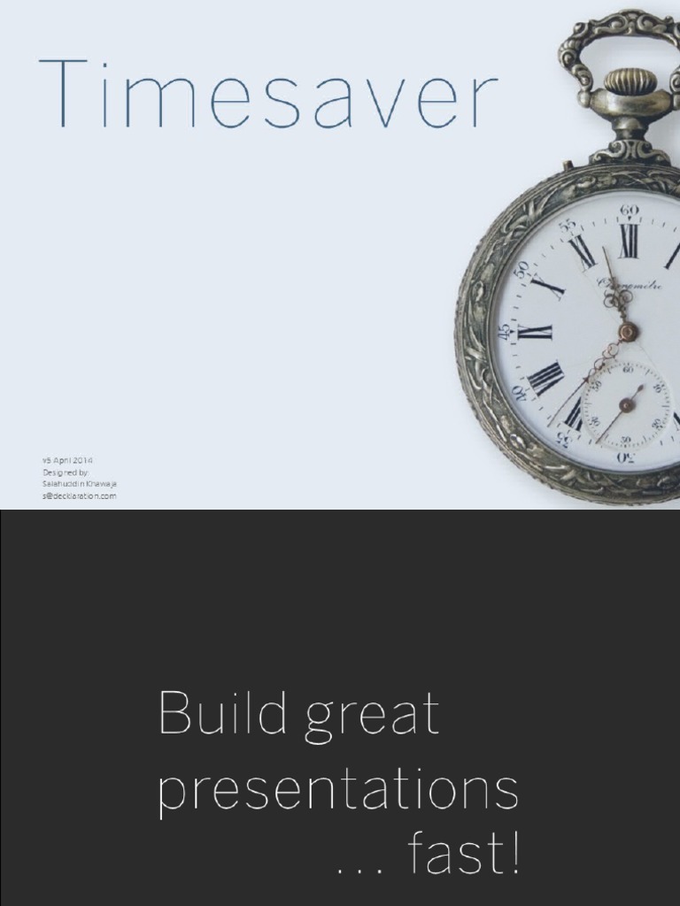 Time Saver Presentation | Strategic Management | Project Management