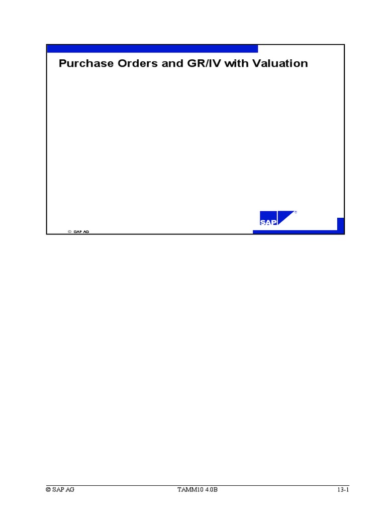 13 PO & GR IV With Valuations | PDF | Invoice | Receipt