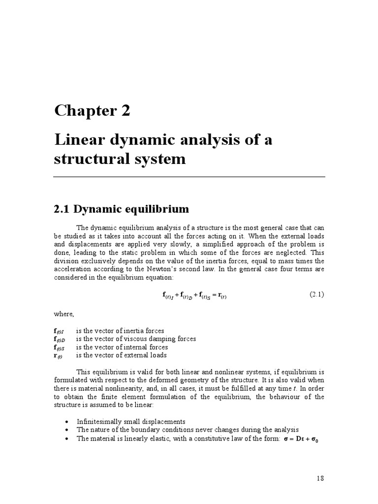 Linear Dynamic Analysis of Structure | PDF | Eigenvalues And ...