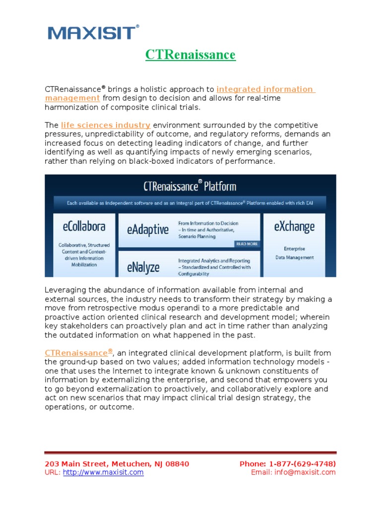Integrated Clinical Development Solutions | PDF | Clinical Trial | Business