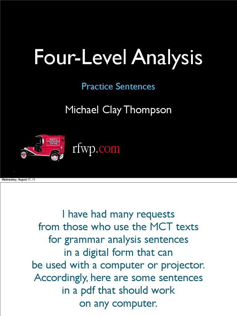 Four Level Analysis | PDF | Adjective | Onomastics