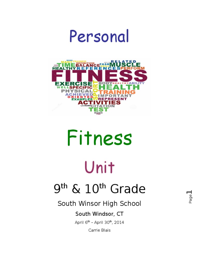 Personal Fitness Unit Plan | PDF | Strength Training | Weight Training