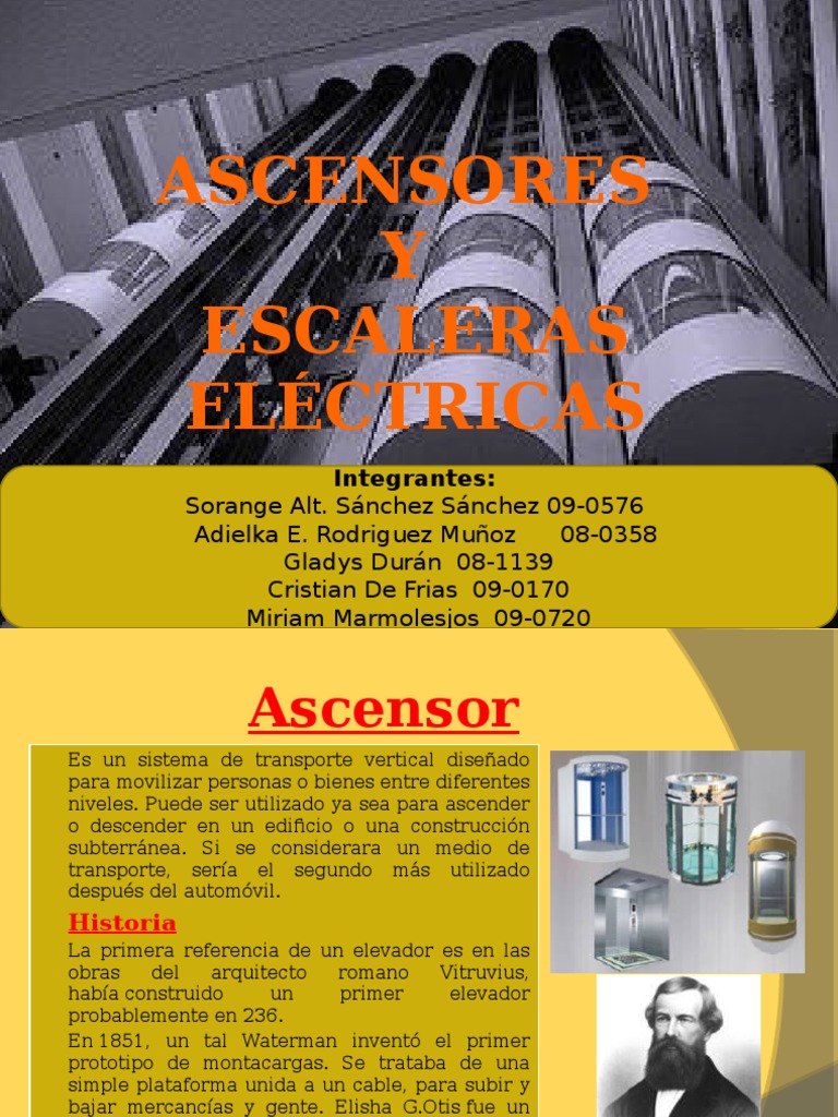 Ascensores y Escaleras Electricas | PDF