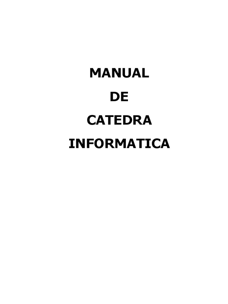 Manual de Informatica | PDF | Información | Software