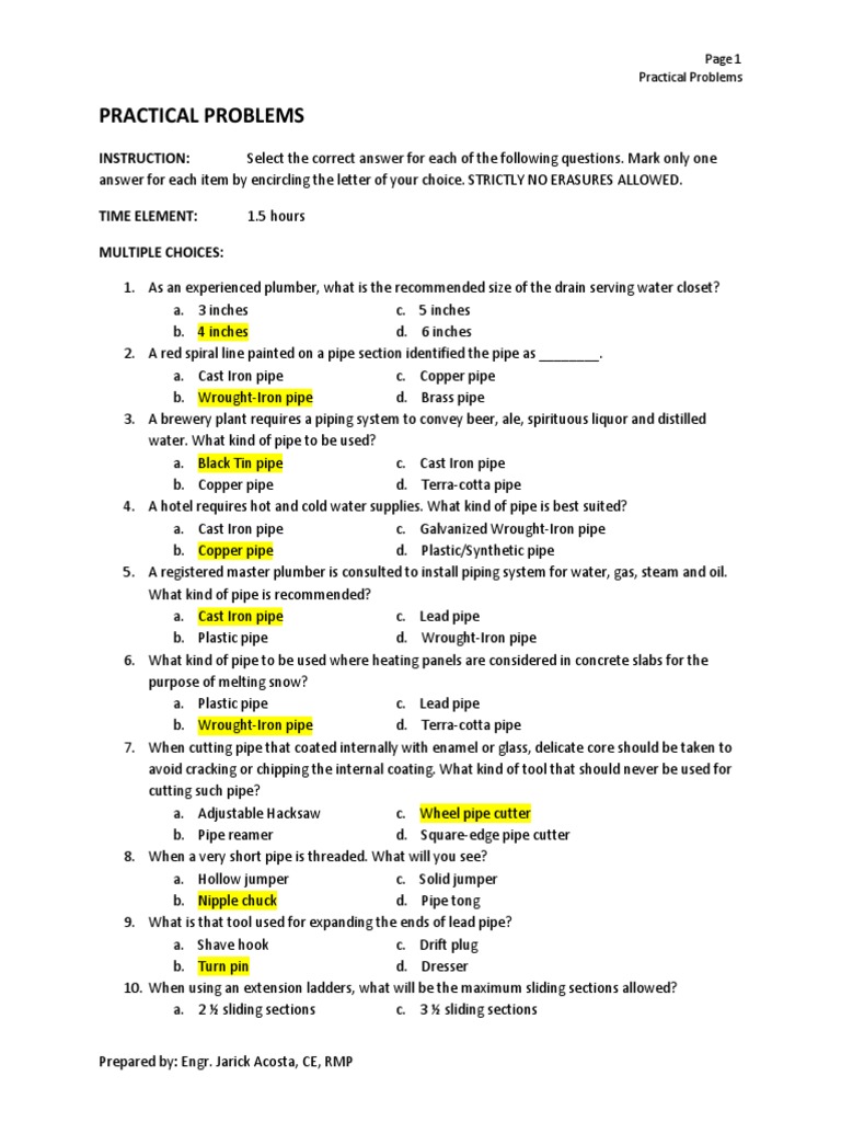 Practical Problems | PDF