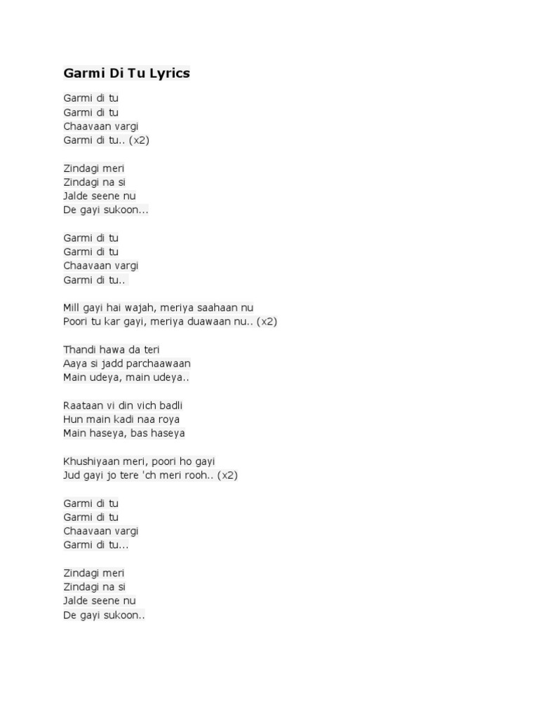 Deepak Lyrics | PDF