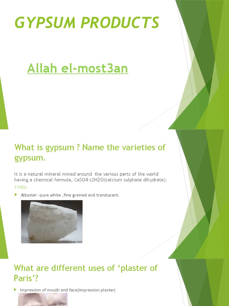 Gypsum | PDF | Plaster | Materials