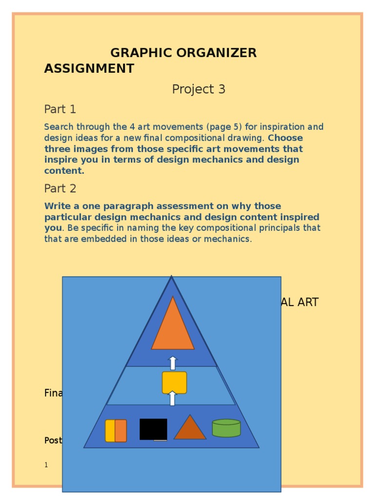 Graphic Organizer Assignment: Project 3 | PDF | Composition (Visual ...