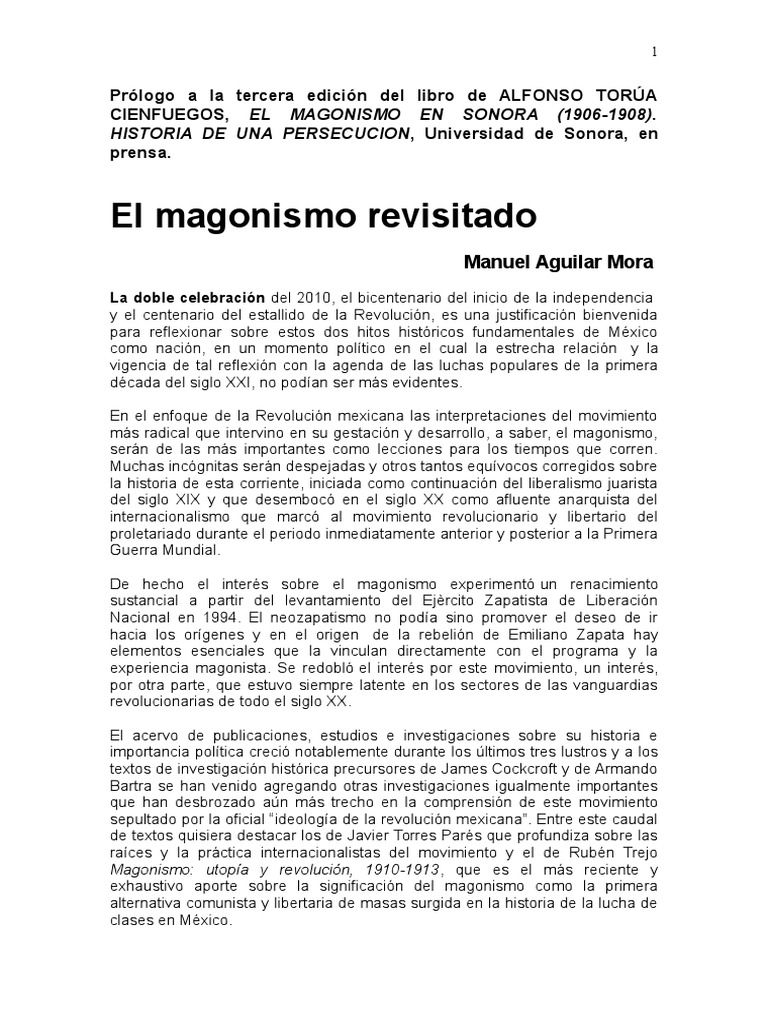 El Magonismo Revisitado | PDF | Anarquismo | Joseph Stalin