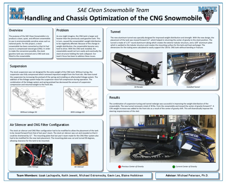 CNG Snowmobile Chassis Optimization | PDF | Suspension (Vehicle) | Tanks