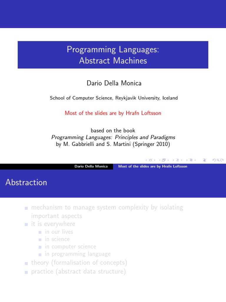 Abstract Machines | PDF | Instruction Set | Compiler