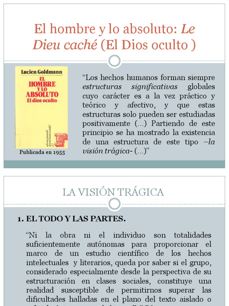 El Hombre y Lo Absoluto | Existencia | Filosofía