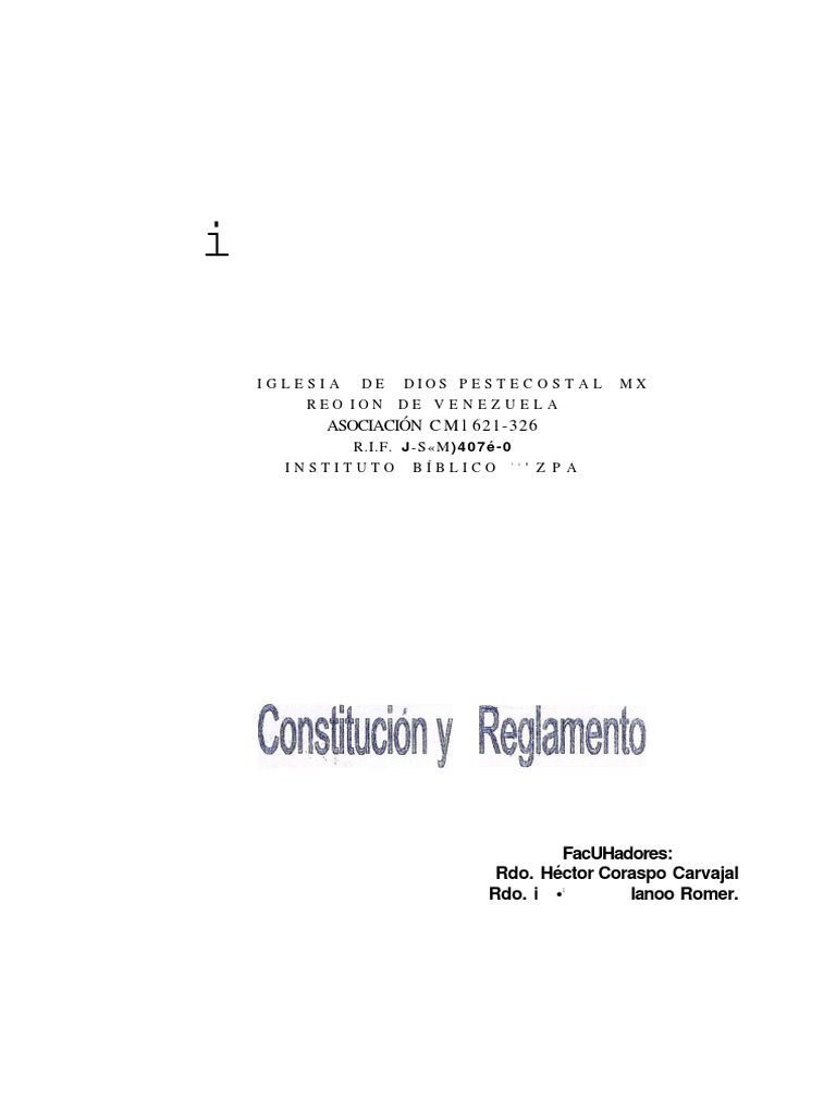 Constitucion y Reglamento | PDF | Regulación | Constitución