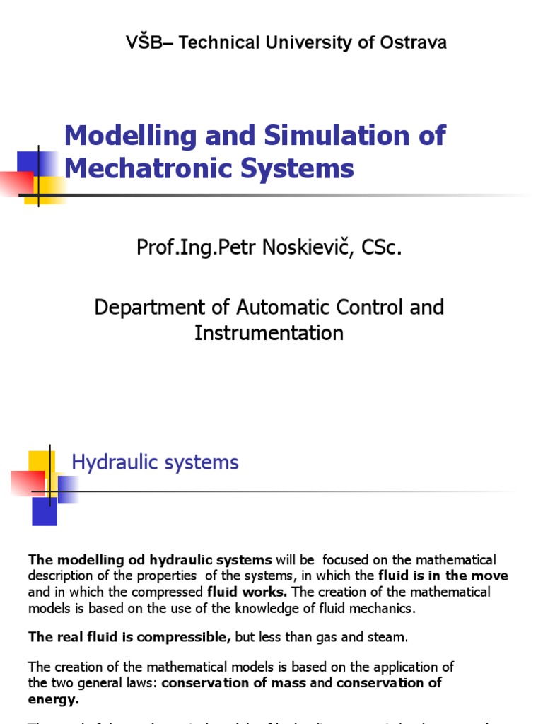 Modelling and Simulation of Mechatronic Systems | PDF | Electrical ...