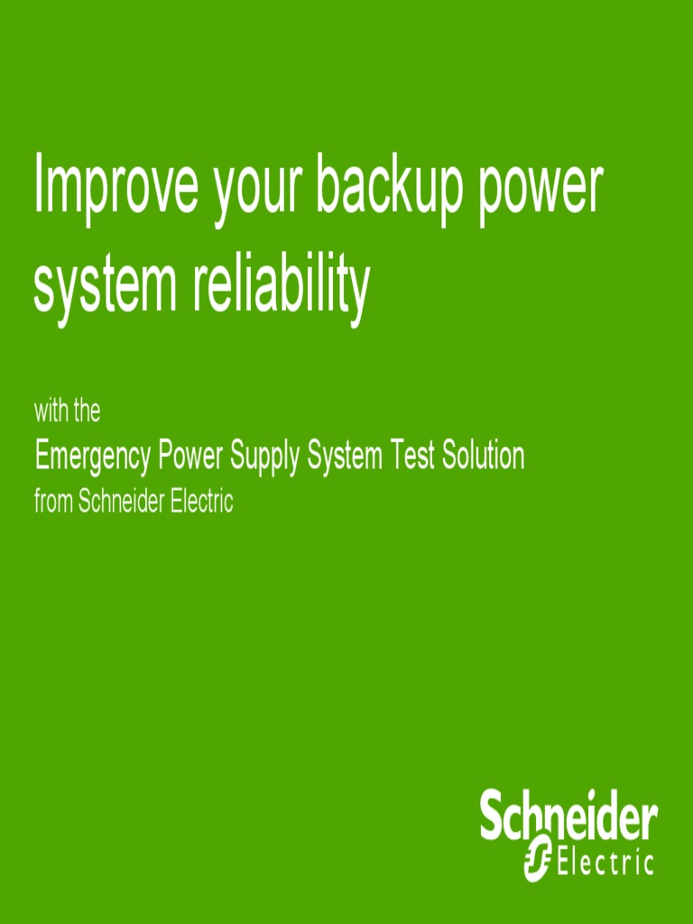 Critical Power System Testing | PDF | Reliability Engineering ...