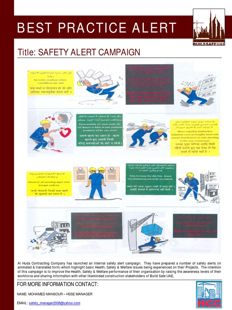 Safety Alert Campaign Overview | PDF | Business | Wellness