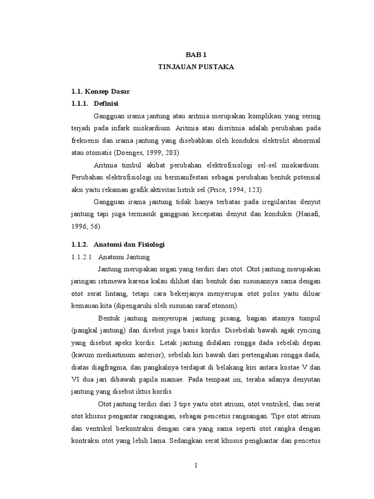 Aritmia Jantung: Konsep dan Etiologi | PDF