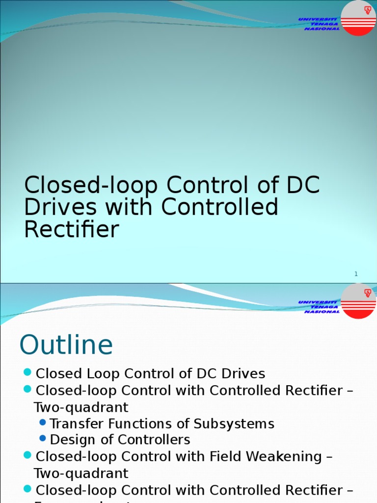Closed-Loop Control of DC Drives With Controlled Rectifier | PDF ...