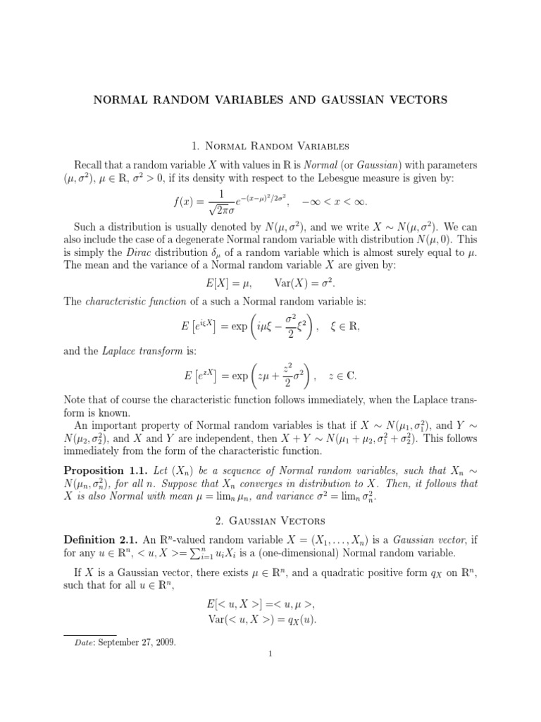 Normal Distribution | PDF | Normal Distribution | Random Variable