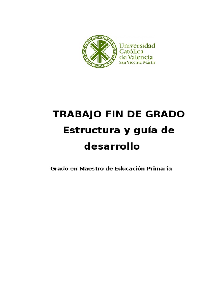 Manual TFG Maestro de Educacion Primaria | PDF | Bibliografía | Maestros