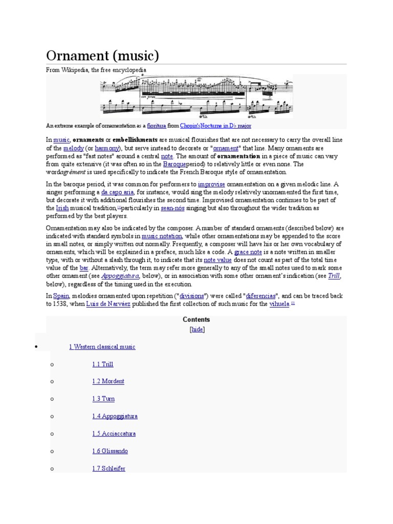 Musical Ornamentation | PDF | Musical Techniques | Musical Compositions