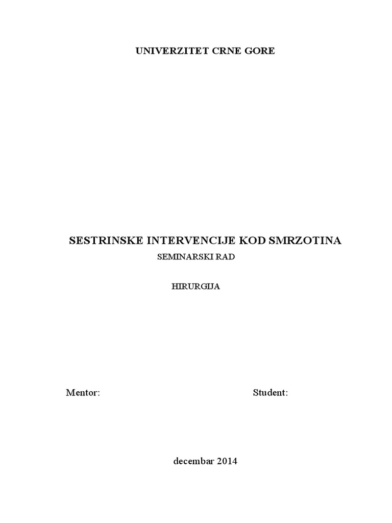 Smrzotine | PDF
