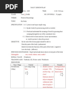 Contoh Template Lesson Plan KSPK (Tadika) | PDF | Educational ...