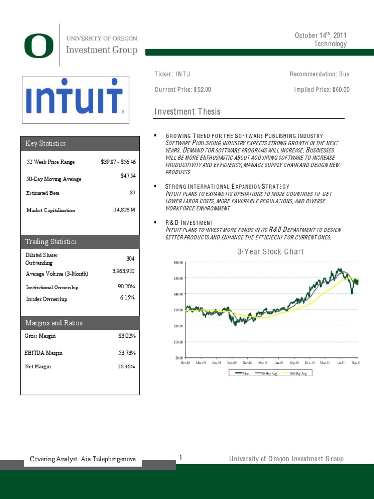 Intuit Report | PDF | Quick Books | Revenue