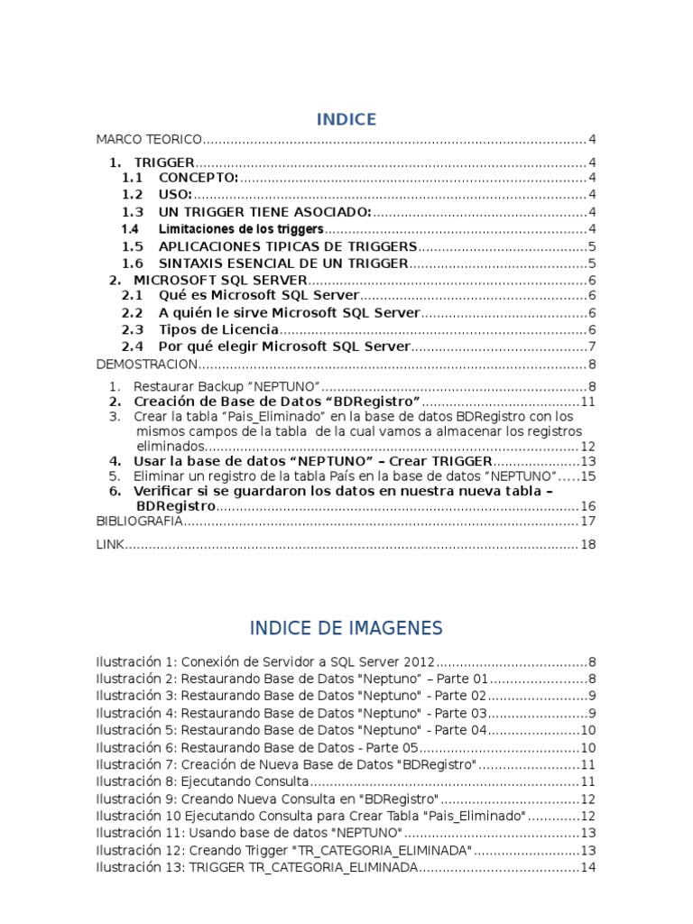 Base de Datos - Triggers | PDF | Tabla (base de datos) | SQL