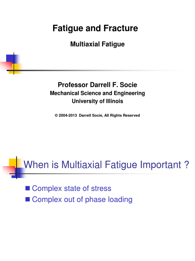 Multi Axial Fatigue | PDF | Fatigue (Material) | Strength Of Materials