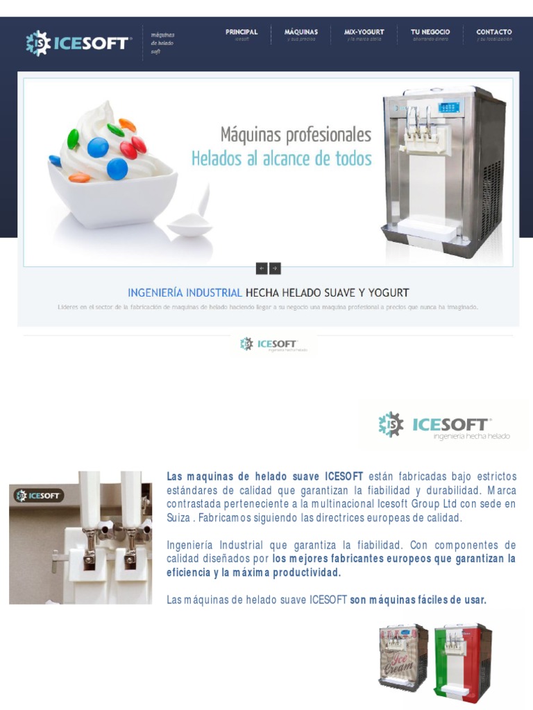 Catalogo Máquinas ICESOFT - 2015 | PDF | Compresor de gas | Bomba