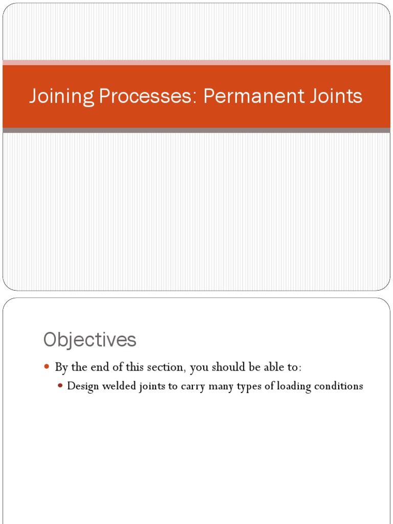 Joining Processes: Permanent Joints | PDF | Strength Of Materials ...
