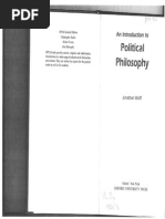 An Introduction To Political Philosophy - Jonathan Wolff | PDF