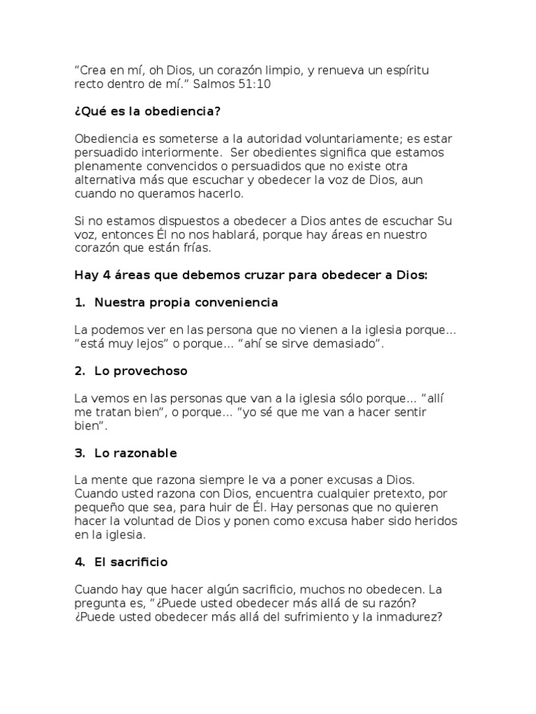 El Corazon Obediente | PDF | Sufrimiento | Amor