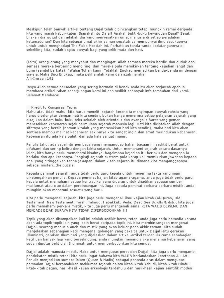 Dajjal 2 | PDF