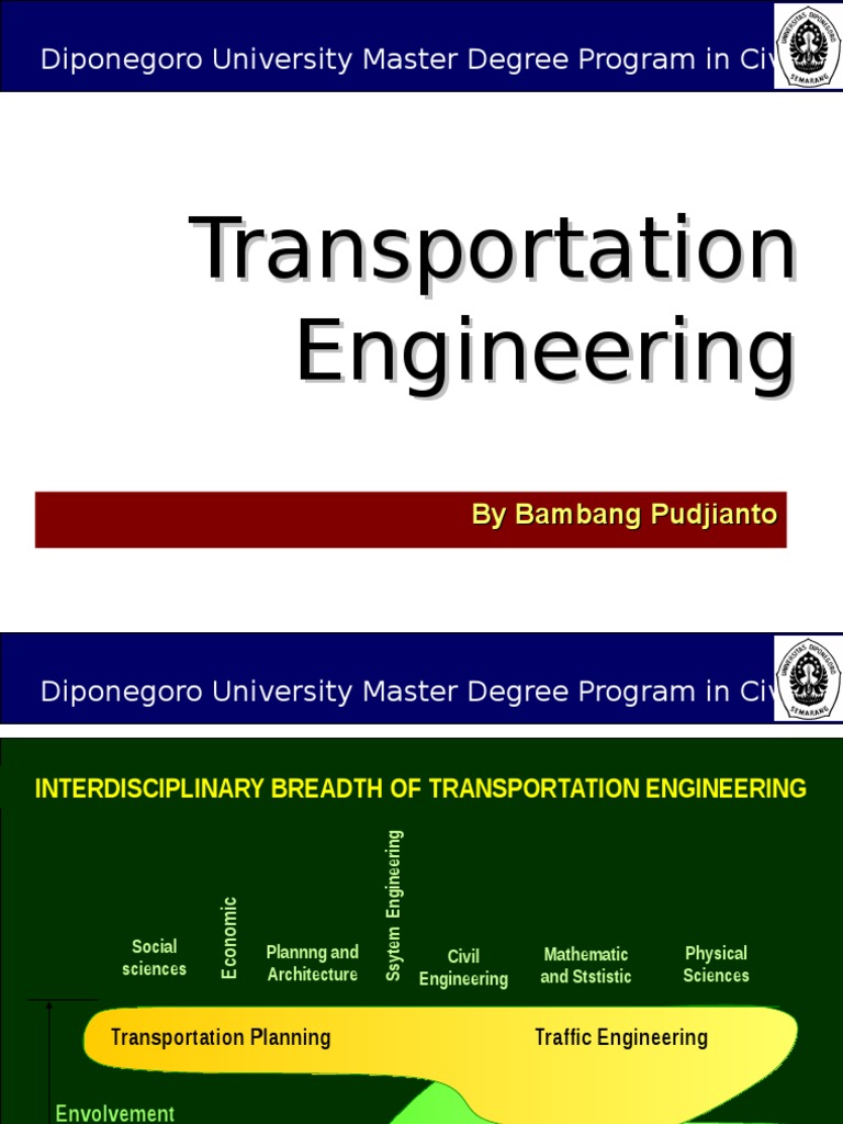 Transporta Tion Engineering | PDF | Transport | Transportation Engineering